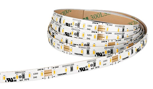 Tool-less handling of 24 V LED module off the reel – Tridonic